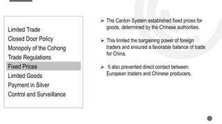 Canton Trade System in China | PPTX