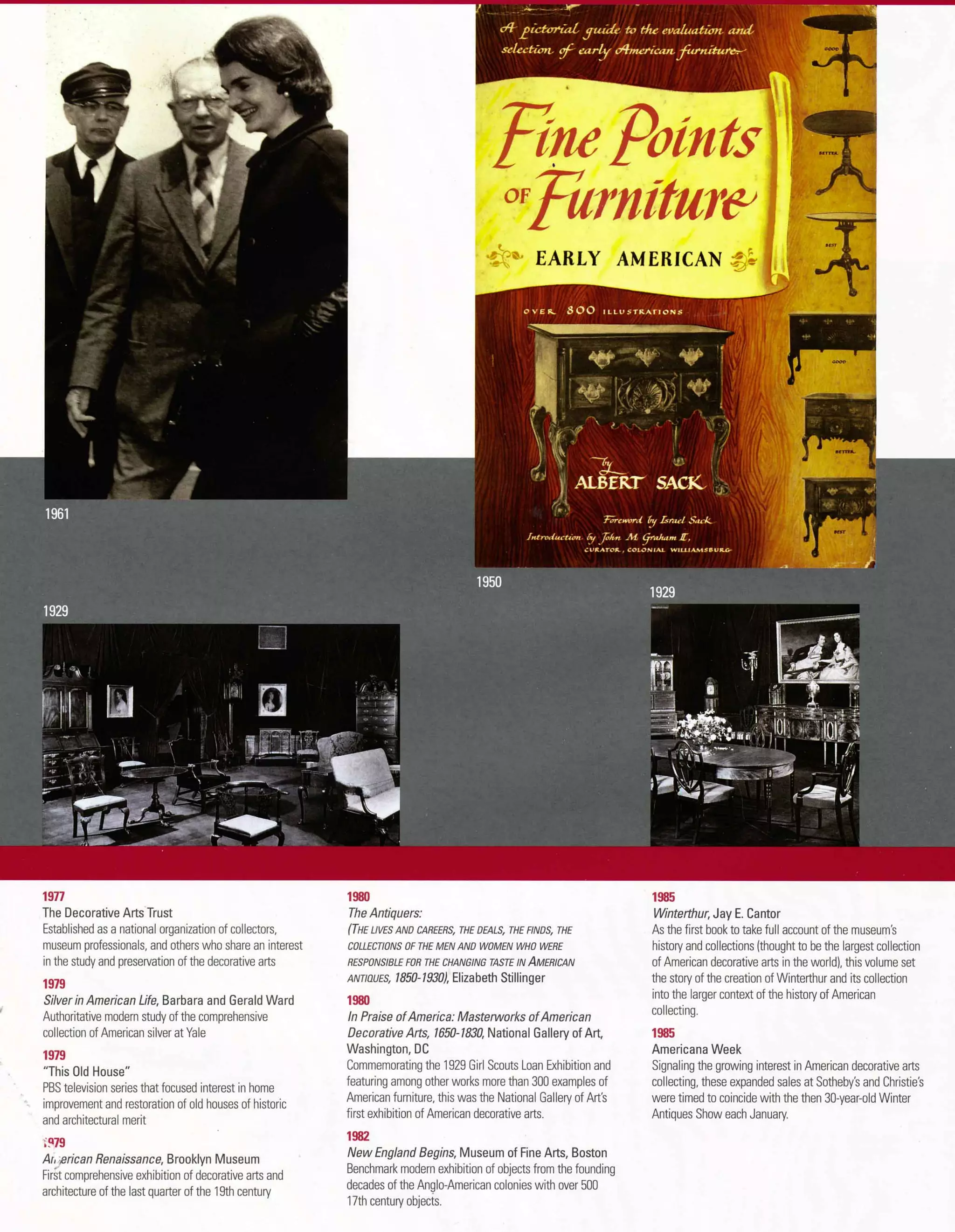 Jay Cantor, Defining Moments - timeline of American Decorative Arts | PDF