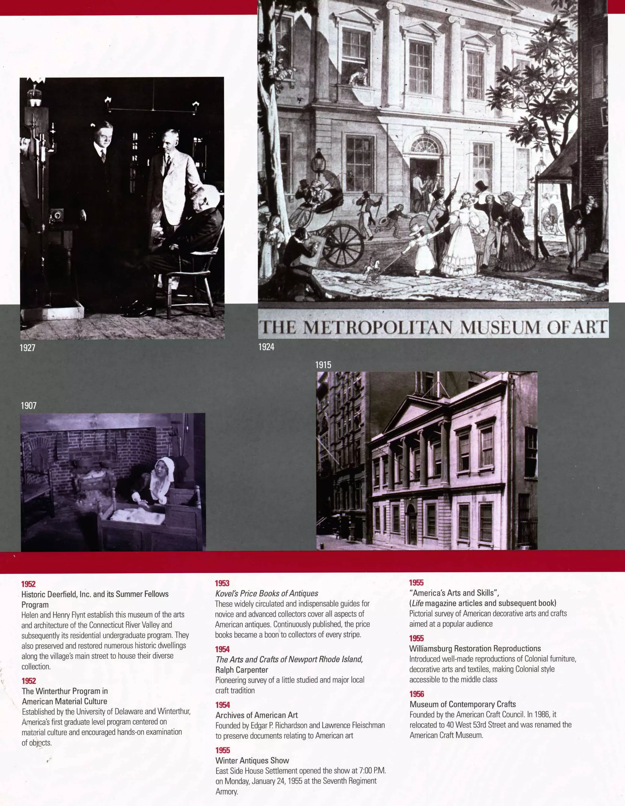 Jay Cantor, Defining Moments - timeline of American Decorative Arts | PDF