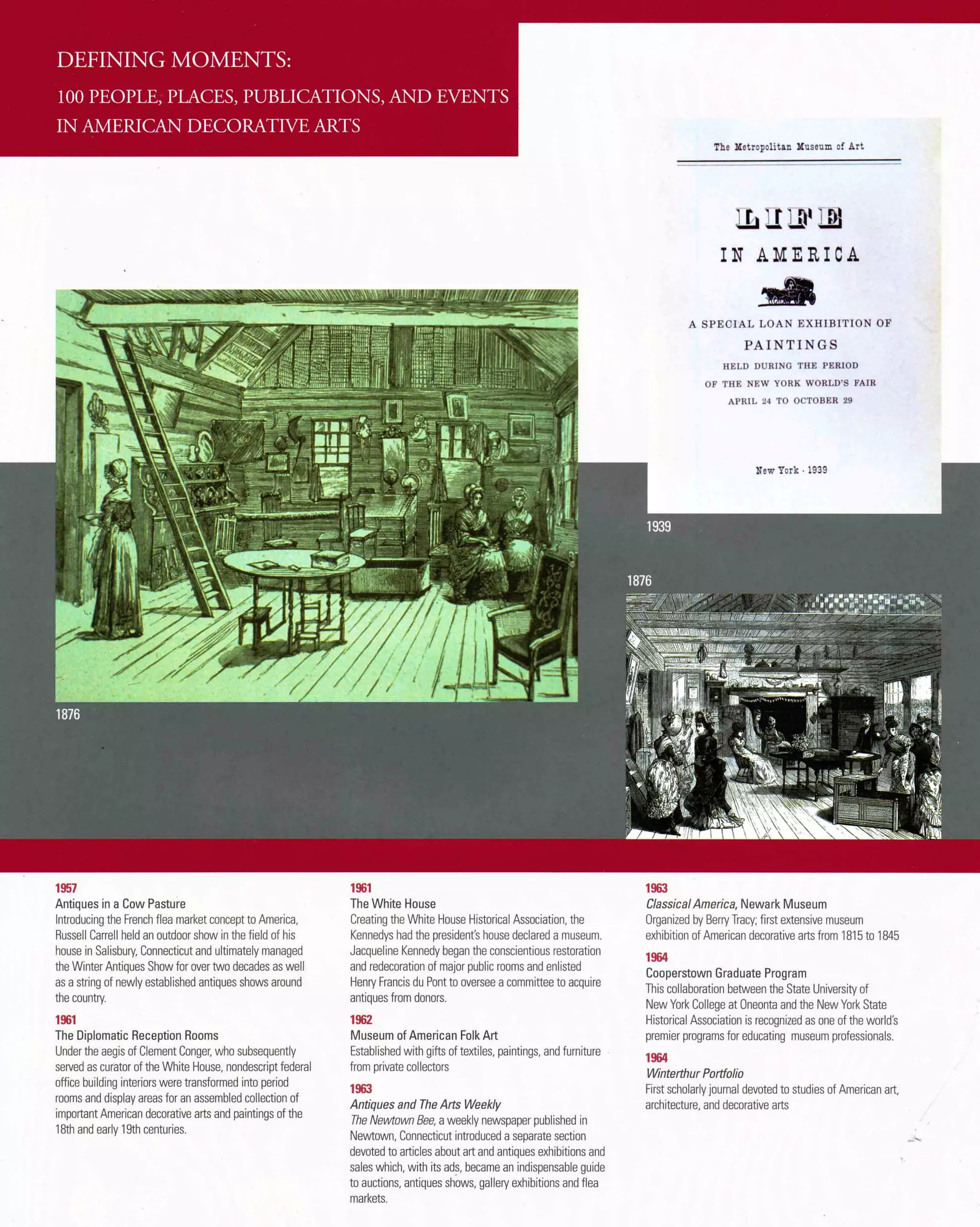 Jay Cantor, Defining Moments - timeline of American Decorative Arts | PDF