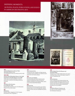 Jay Cantor, Defining Moments - timeline of American Decorative Arts | PDF