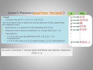 Cantor Infinity theorems | PPTX