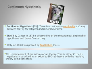 Cantor Infinity theorems | PPTX