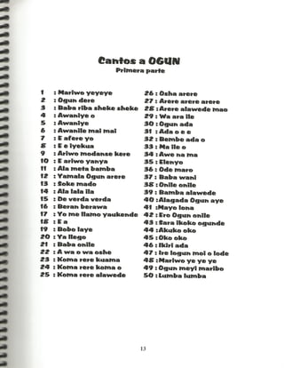 Cantos a oggun | PDF