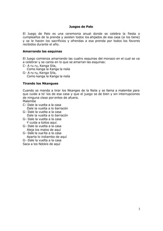 Cantos congos del palo monte | PDF