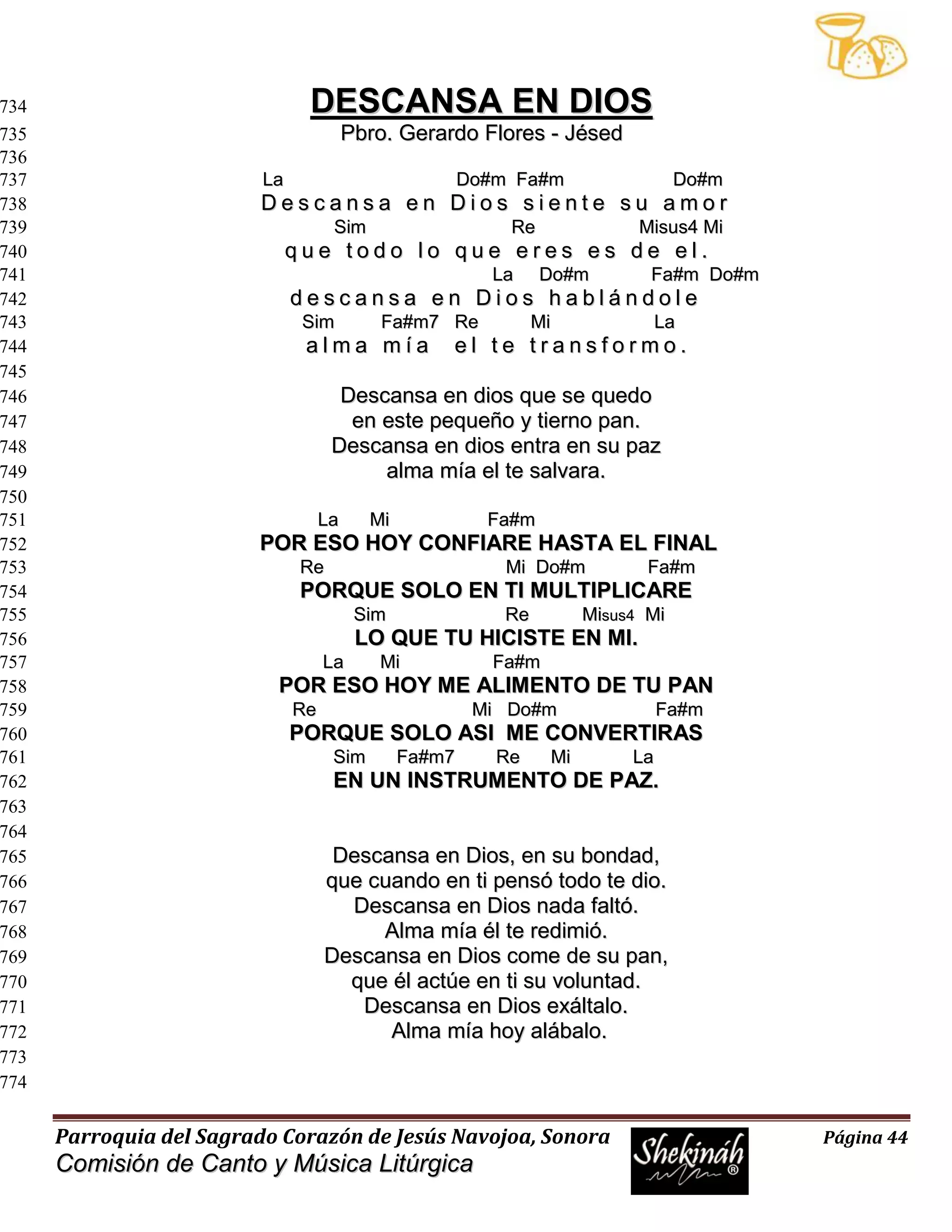Cantos Eucaristicos Con Acordes 2012 Pdf