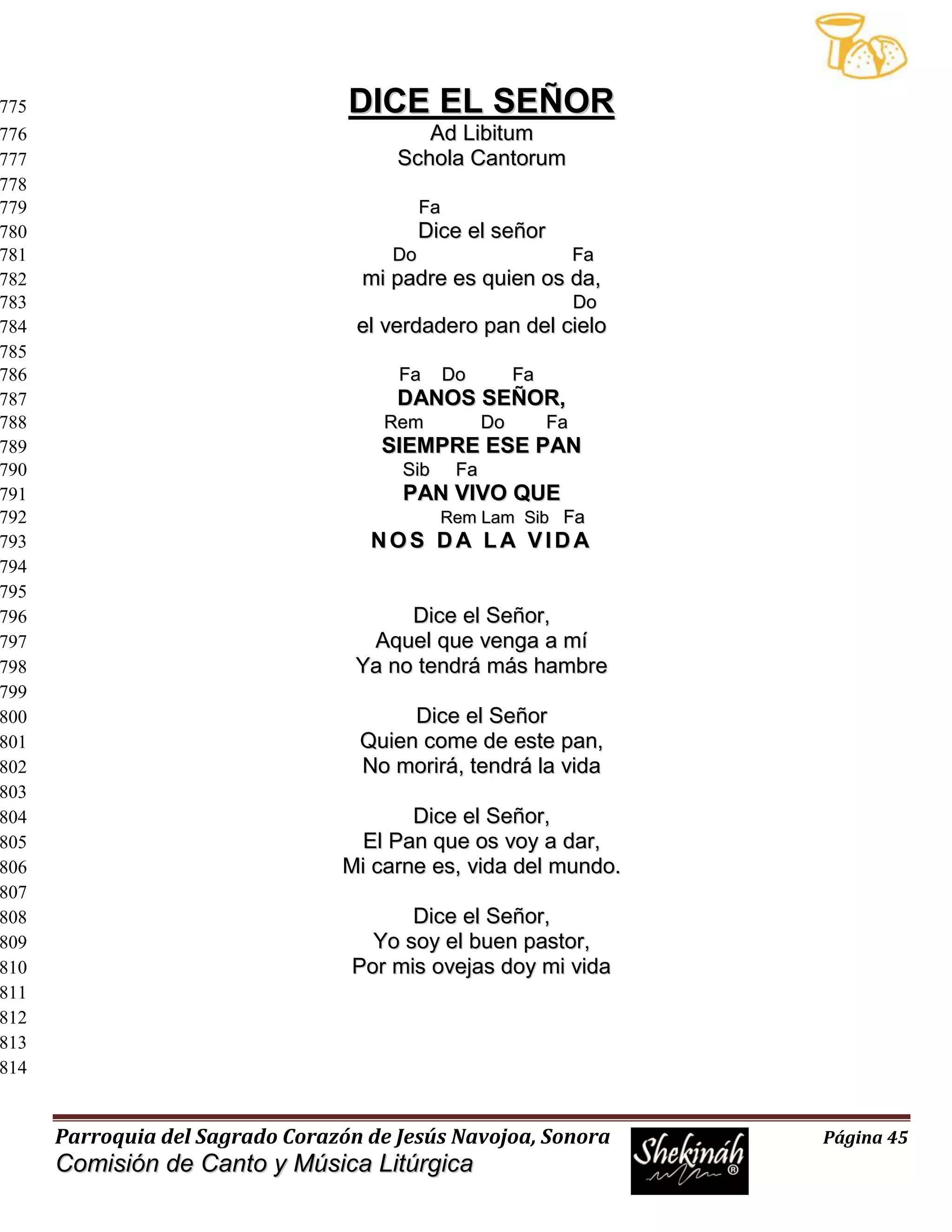 Cantos Eucaristicos Con Acordes 2012 Pdf