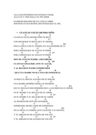 Cantos marianos | PDF