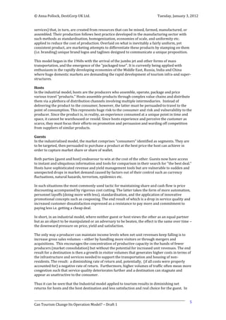 Can Tourism Change Its Operating Model: | DOCX