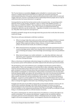 Can tourism change its operating model | PDF