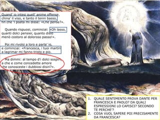 Canto v Inferno Dante | PPTX