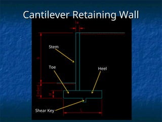 CantRetWalls civil engineering in civil engineering | PPT