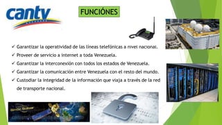 CANTV - Compañía Anónima Teléfonos de Venezuela | PPTX