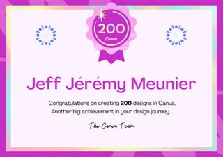 Canva - 200 Design Milestone Badge | PDF