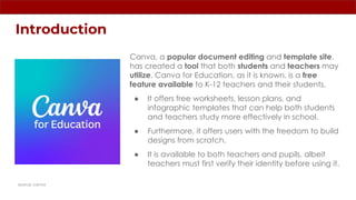 Canva for Education | PDF