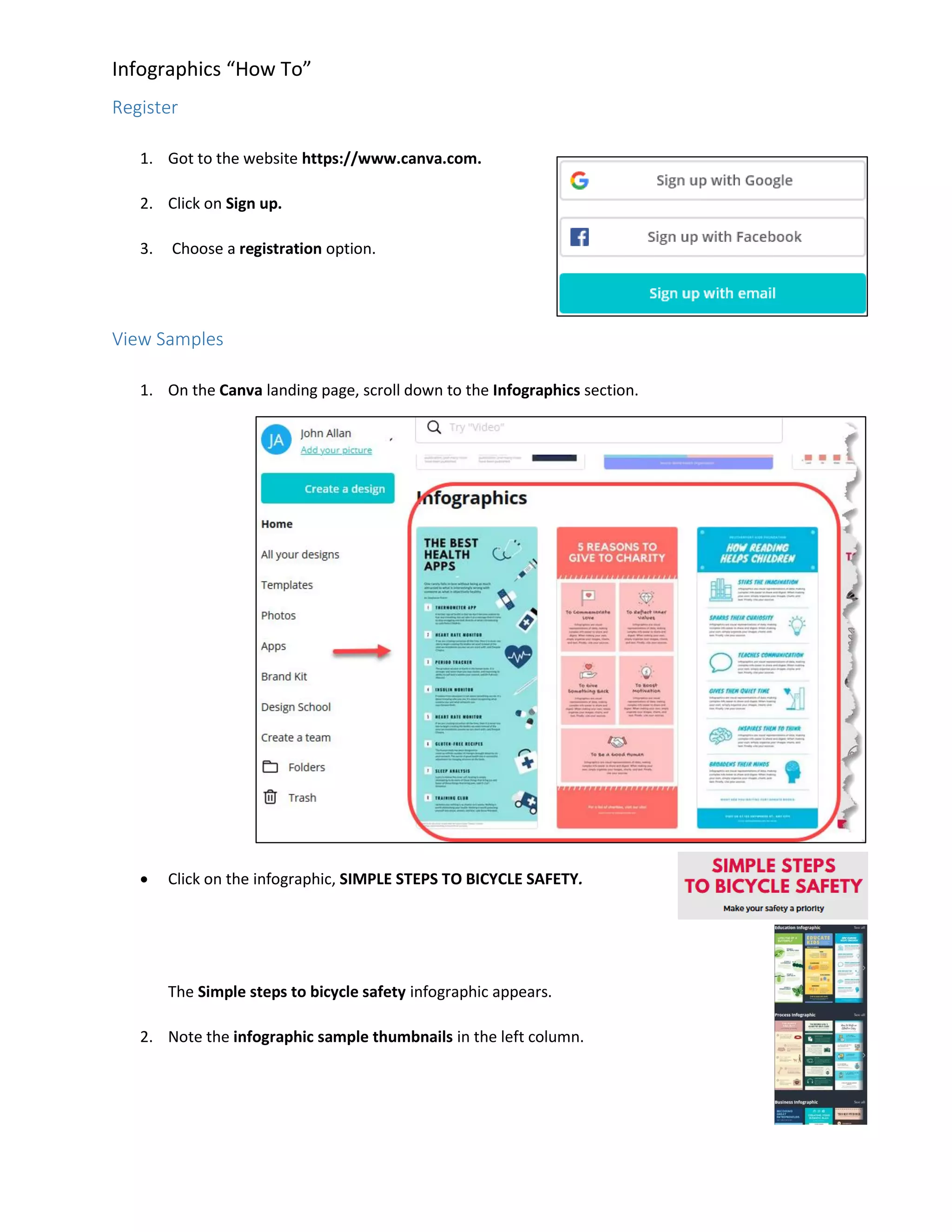 A basic How To make an infographic with Canva | PDF