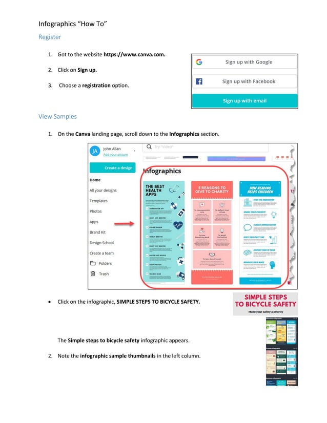 A basic How To make an infographic with Canva | PDF