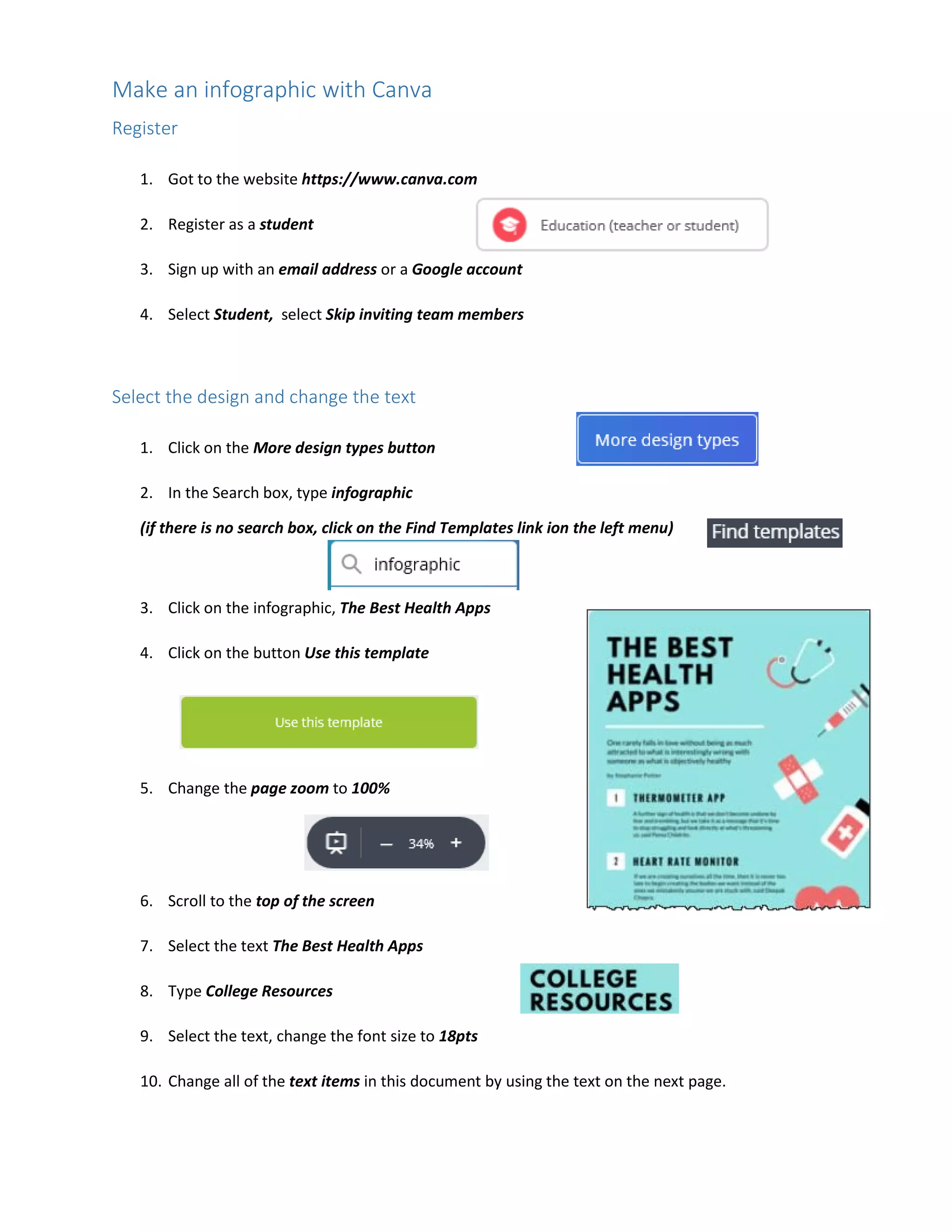 Make an Infographic with Canva | PDF