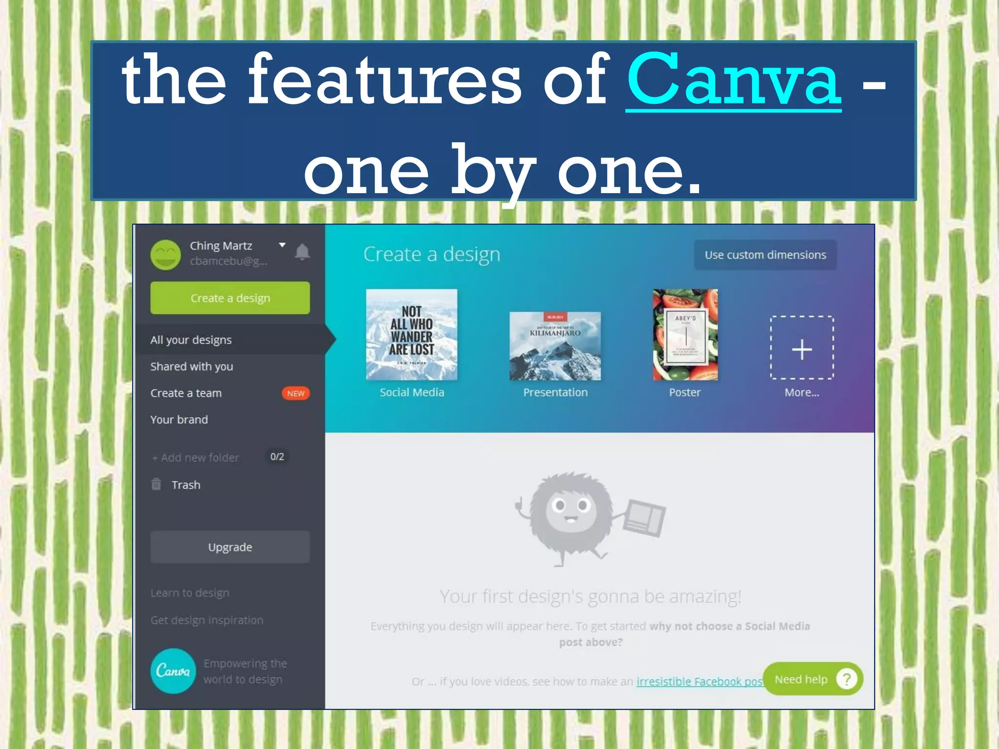 Canva tutorial for Beginners - Part 1 | PDF