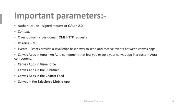 Integration using Salesforce Canvas | PPT