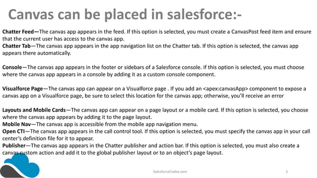 Integration using Salesforce Canvas | PPT