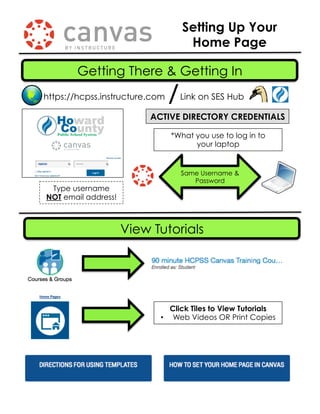 Canvas 101 packet | PDF