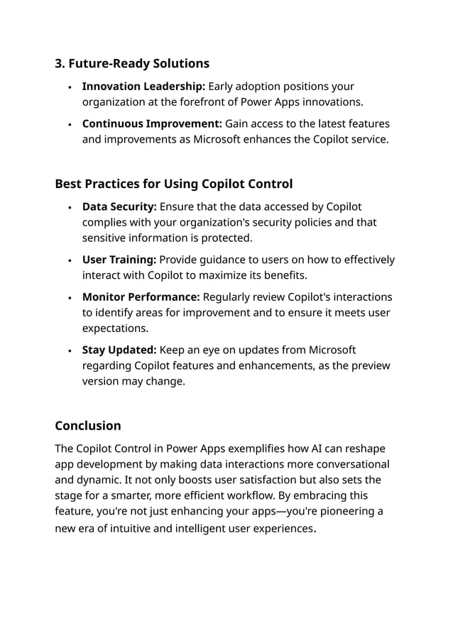Enhancing Canvas Apps with Copilot Control in Power Apps | PDF