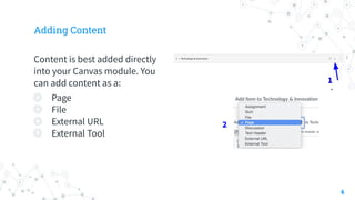 Canvas best practices for eLearning | PDF