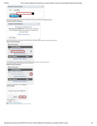 Canvas contact information | PDF