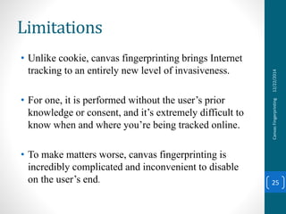 Canvas fingerprinting | PPT