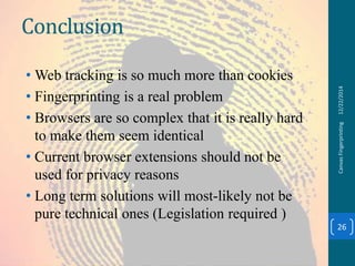 Canvas fingerprinting | PPT