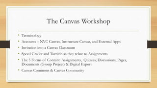 Canvas for beginners | PPTX