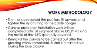 Canvas protection installation for lsc tendon grouting.pptx