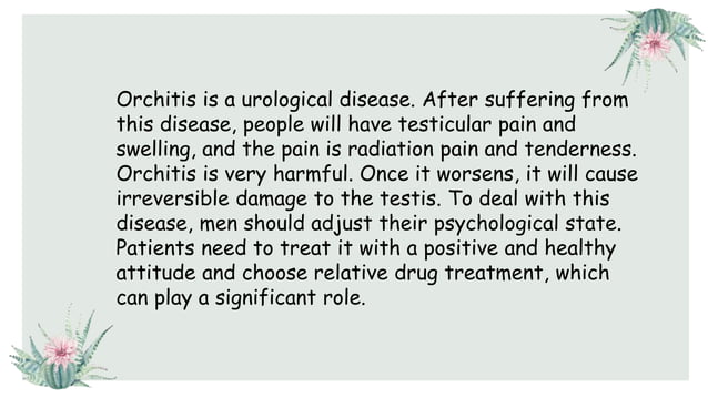 Can Vitamin C Help Orchitis? | PPT