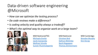 Can we induce change with what we measure? | PPT