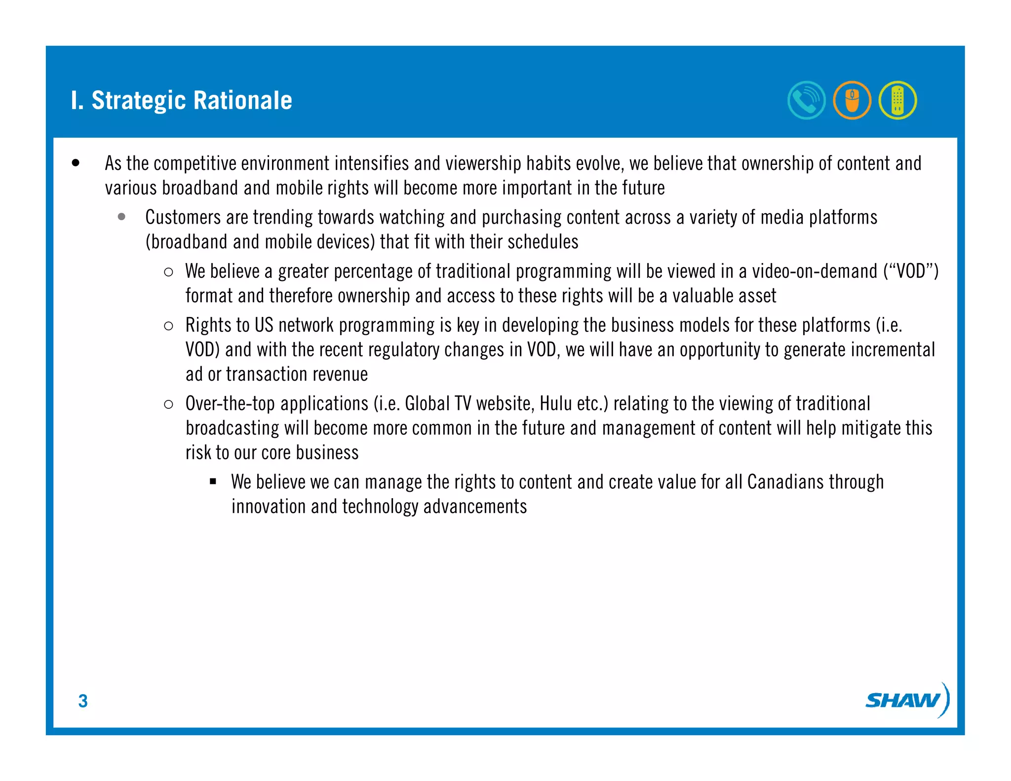 Canwest Aquisition Strategic Rationale & Investment Highlights | PPT