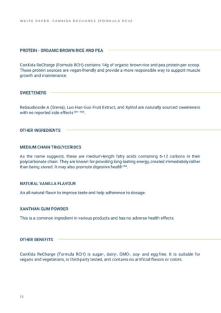 CanXida ReCharge (Formula RCH) Whitepaper | PDF | Digestive Disorders ...