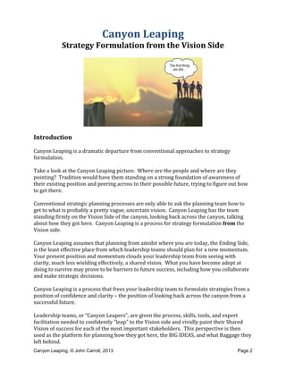 Canyon Leaping White Paper - 2013 | PDF