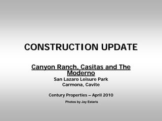 Canyon Ranch Cu April 2010 | PDF