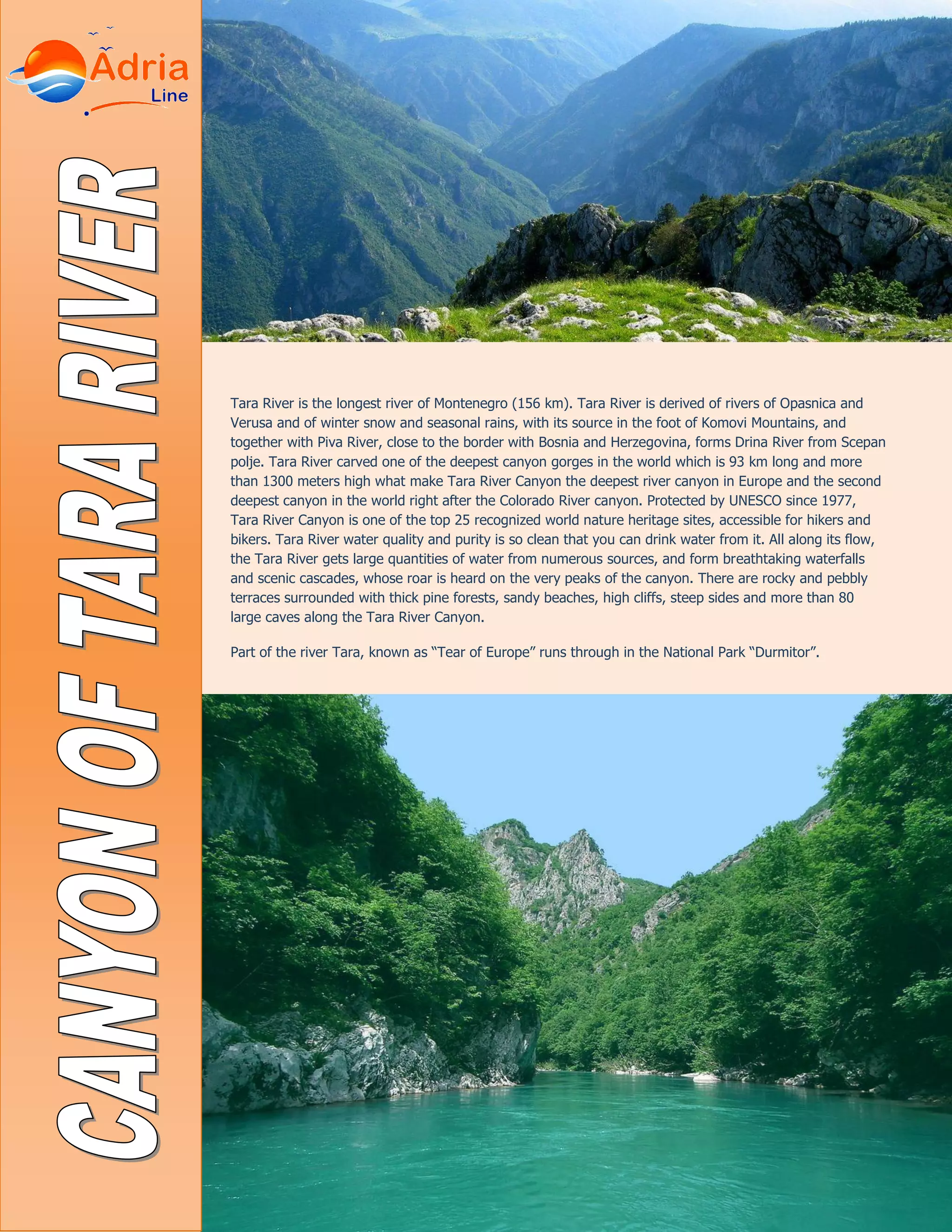 Canyons of Montenegro | PDF