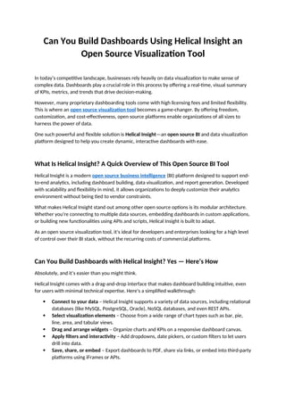 Can You Build Dashboards Using Open Source Visualization Tool.docx