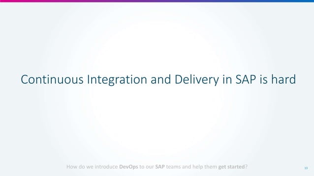 Can you do DevOps in SAP (DevOps -> SAP) | PPT