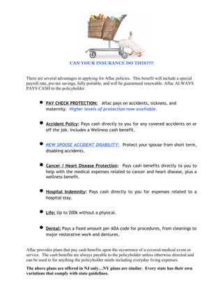 Can Your Insurance Do This??? | DOC | Health Insurance | Insurance