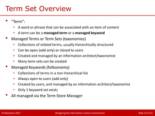 Can you really implement taxonomies in native SharePoint | PPT
