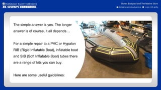 Can you repair your own inflatable? | PPT
