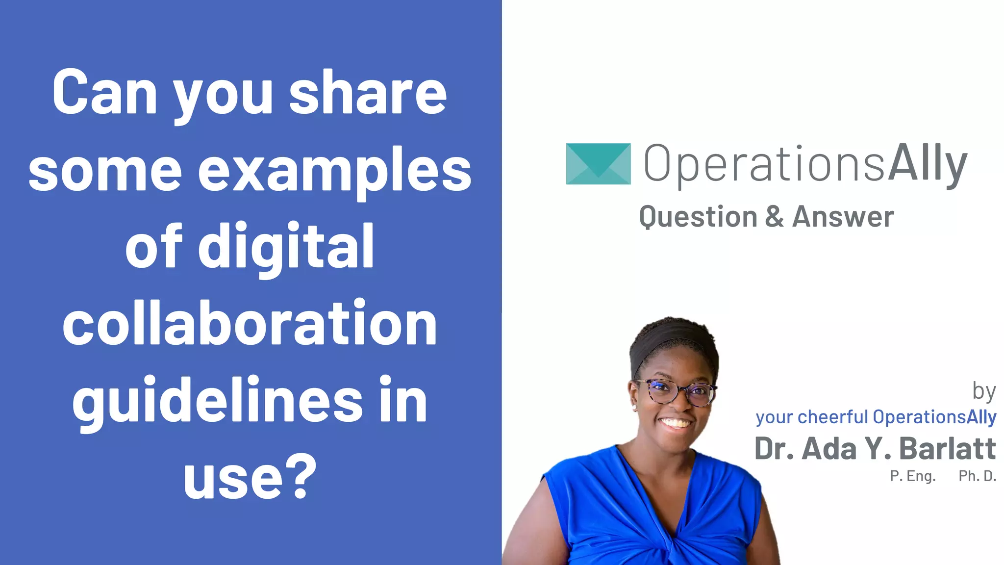 Can you share some examples of digital collaboration guidelines in use ...