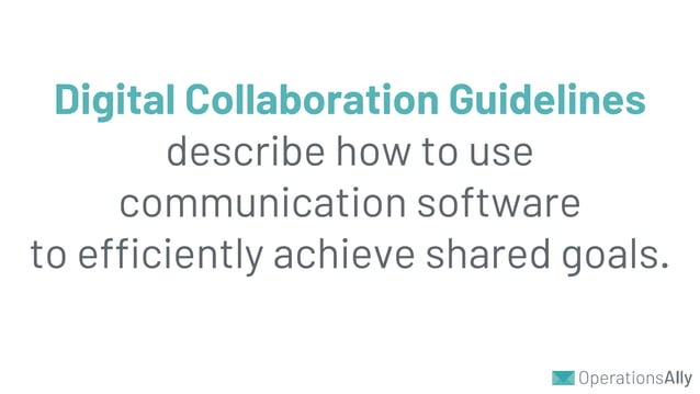Can you share some examples of digital collaboration guidelines in use? | PDF