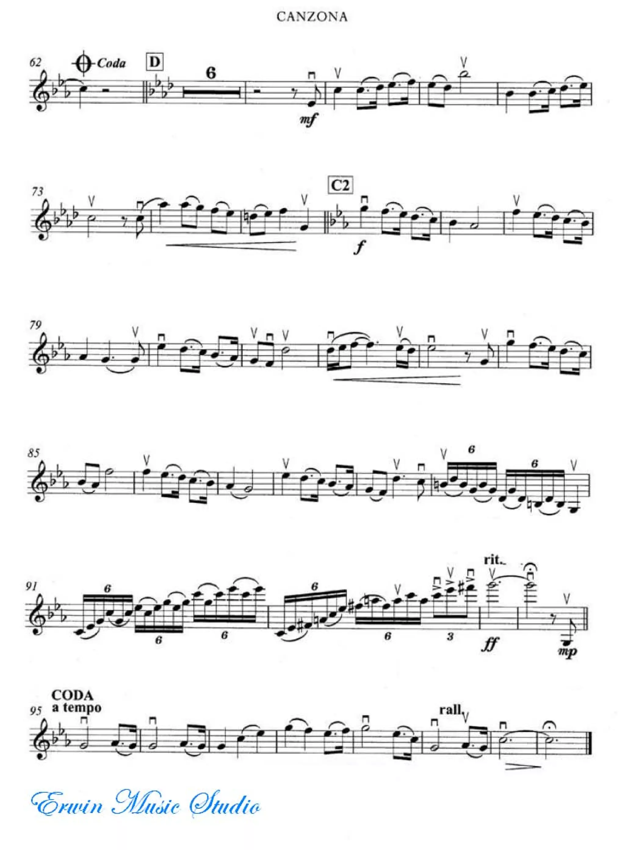 Canzona violin | PDF