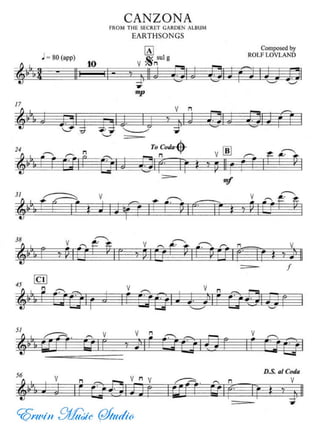 Canzona violin | PDF