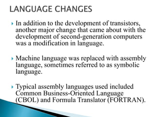 2nd generation of computer | PPTX